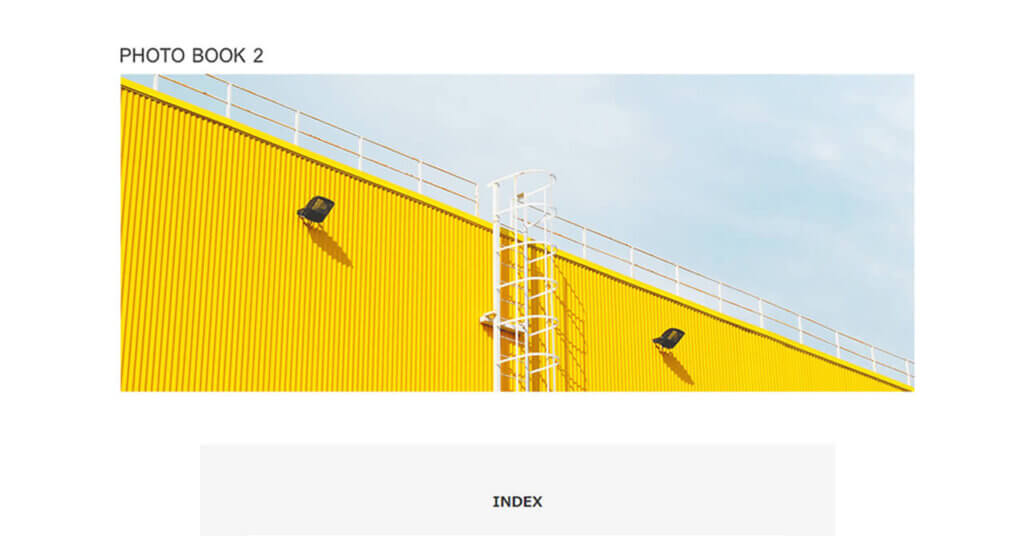 【レイアウト構成】入門編：フォトサイト2／1カラム | Codejump（コードジャンプ）【旧 Codestep】