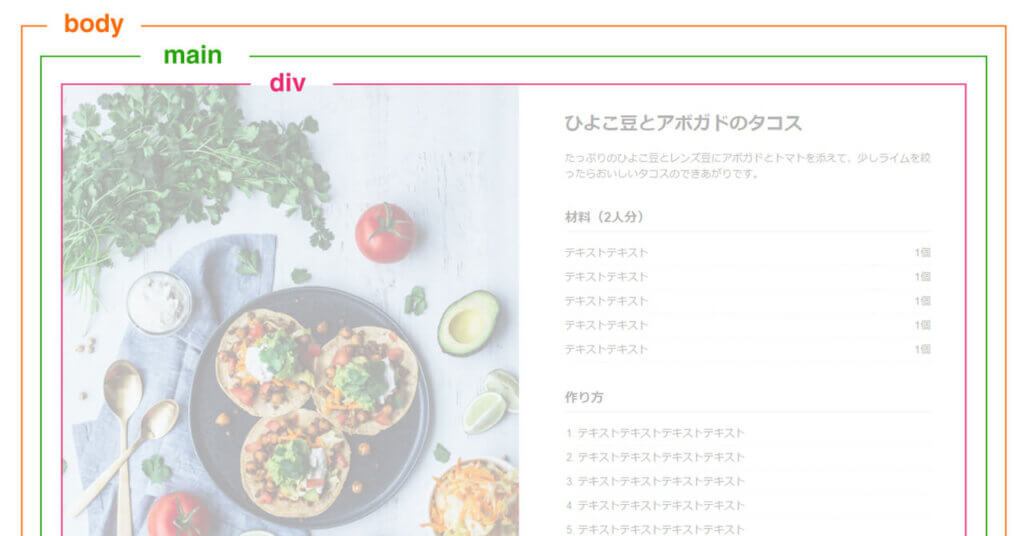 【HTML/CSS コーディング練習】入門編：レシピサイト／レシピページ | Codejump（コードジャンプ）【旧 Codestep】